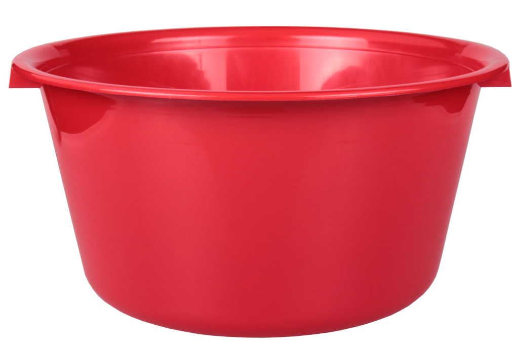 Таз пластиковый Альтернатива Крепыш красный 12л