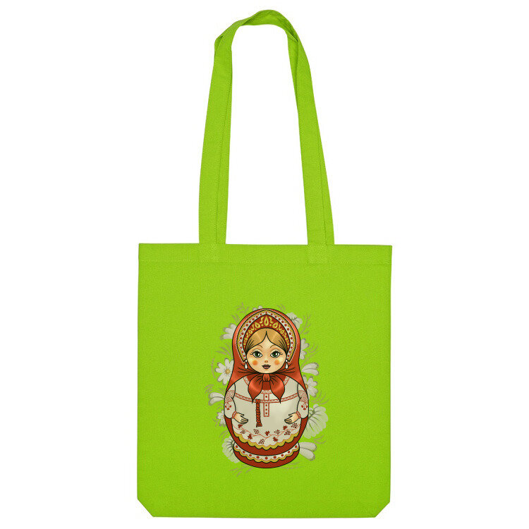 Сумка «Матрешка Жёстово» (зеленое яблоко)