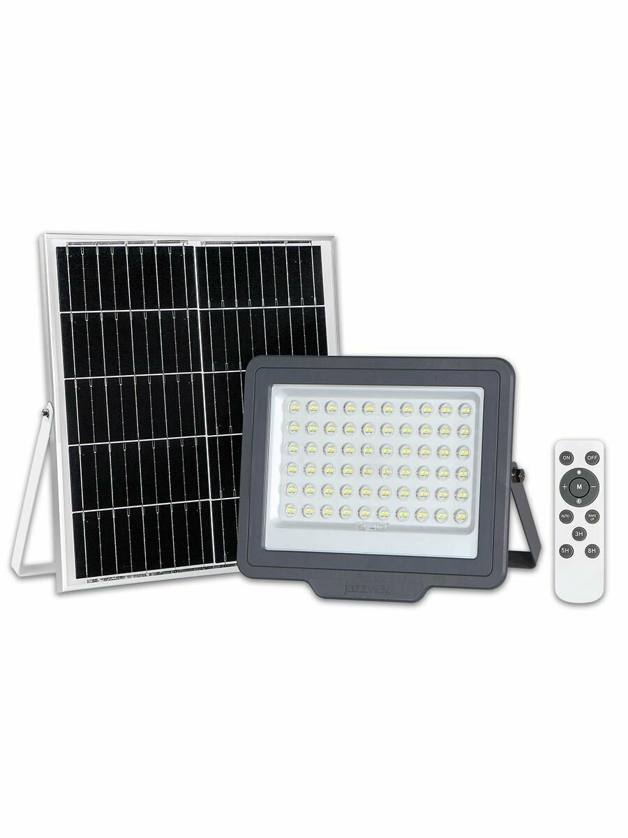 Прожектор светодиодный на солнечной батарее Jazzway PFL SOLAR 150 6500K IP65