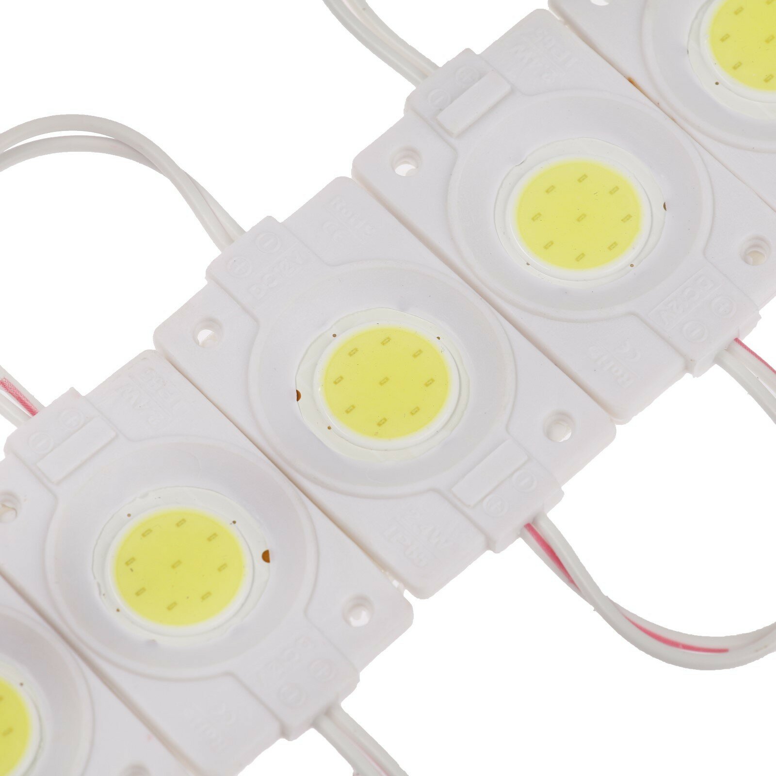 Светодиодный модуль SMD5730, 2.4 Вт, 12 В, COB, 220 Лм, 6500K, белый, 20 шт.