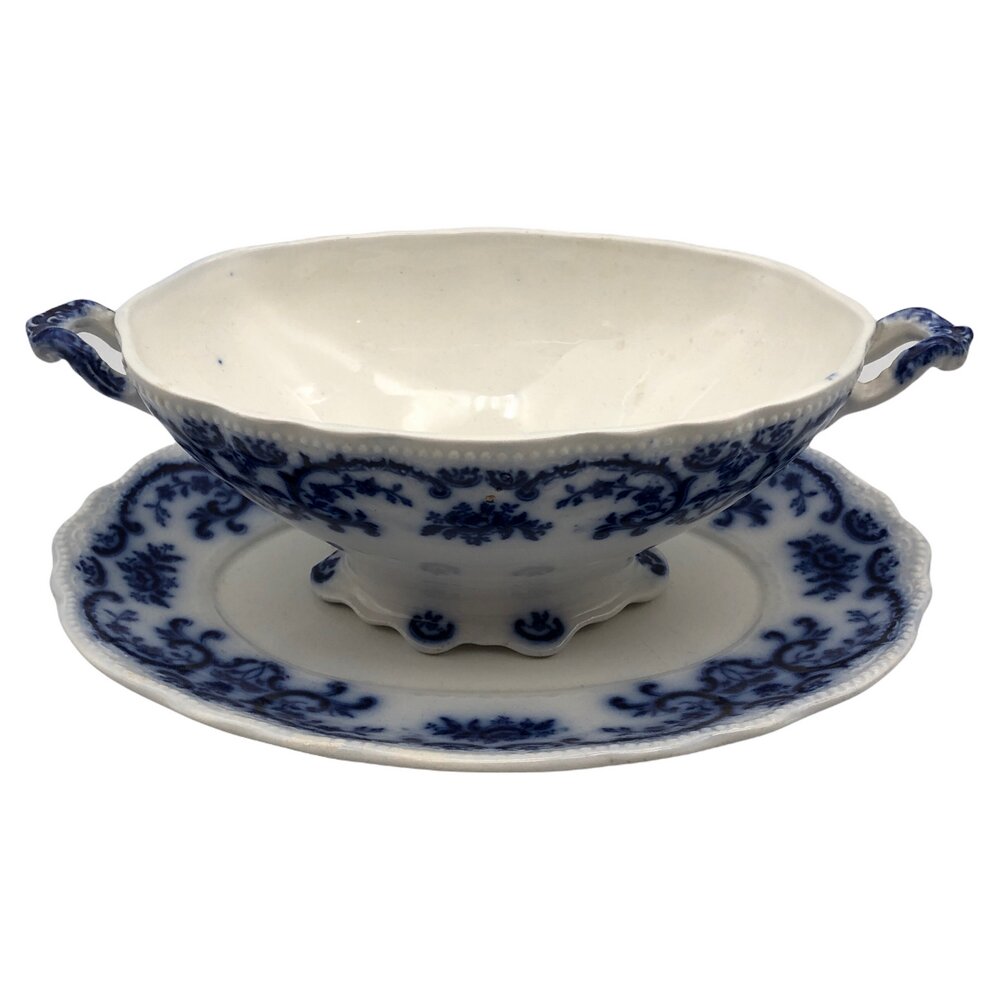 Соусник с блюдом (подвесом), 1890-1920 гг, Grindley, Англия (2)