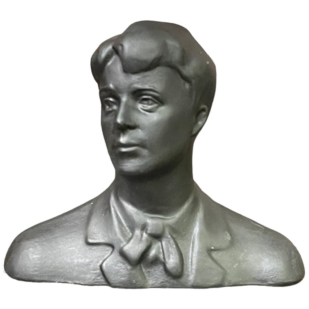 Силуминовый бюст "С. А. Есенин" 1960-1970 гг. СССР (3)