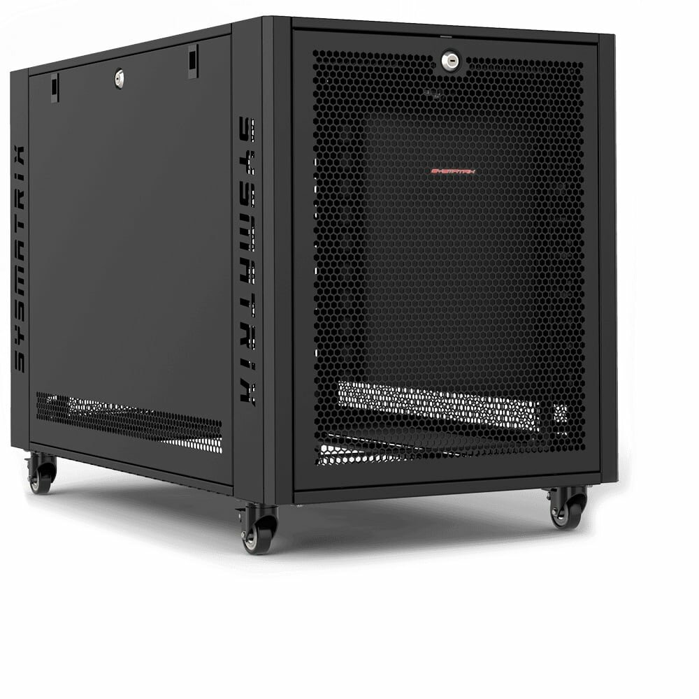 Серверный шкаф SYSMATRIX MR 6012.933, напольный, 12 юнитов, 600х1000х655мм, чёрный