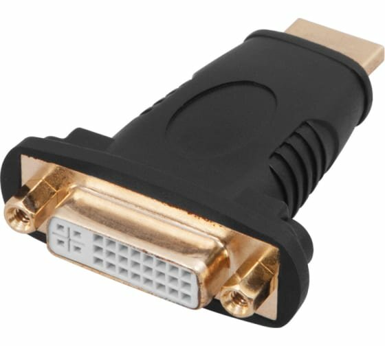 Набор Переходник Rexant, штекер HDMI - гнездо DVI-I, золото {17-6807} (2 шт)