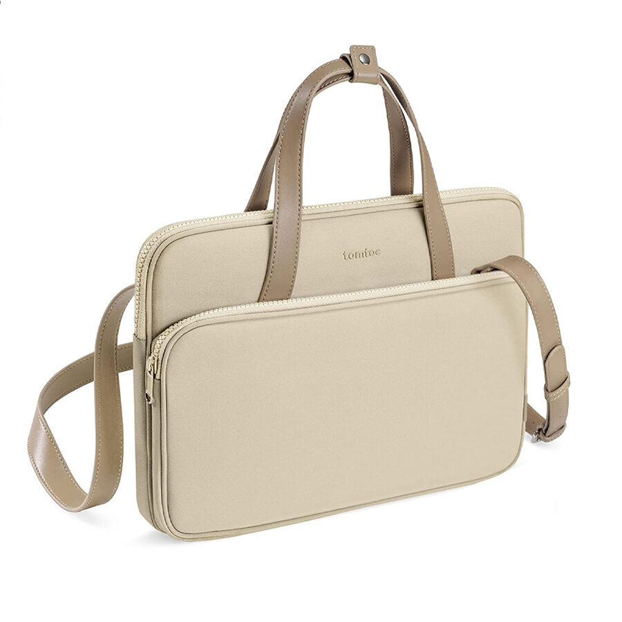 Сумка Tomtoc TheHer Laptop Shoulder bag H22 для MacBook Air 13"/MacBook Pro 13"/MacBook Pro 14" (M1) /ноутбуков до 13.5" хаки