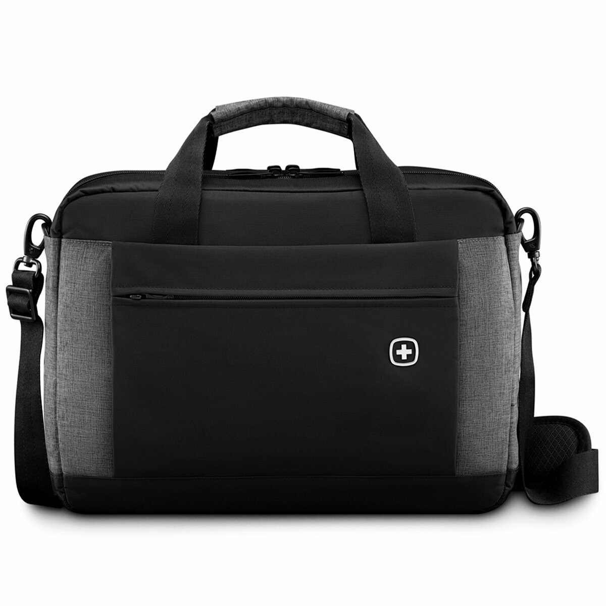 Портфель для ноутбука 16' WENGER, черный/серый, полиэстер, 43 x 9 x 31 см, 9 л