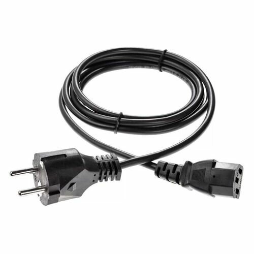 Кабель питания PREMIER 5-280S, IEC C13 (прямой) - Евровилка (прямой), круглое, 1.8м, Bulk, черный [5-280s(0.75) 1.8]