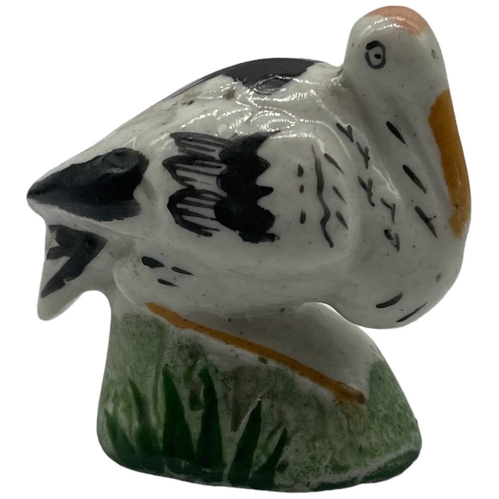 Фарфоровая статуэтка "Аист марабу", 1950-1960 гг, Бронницы, СССР