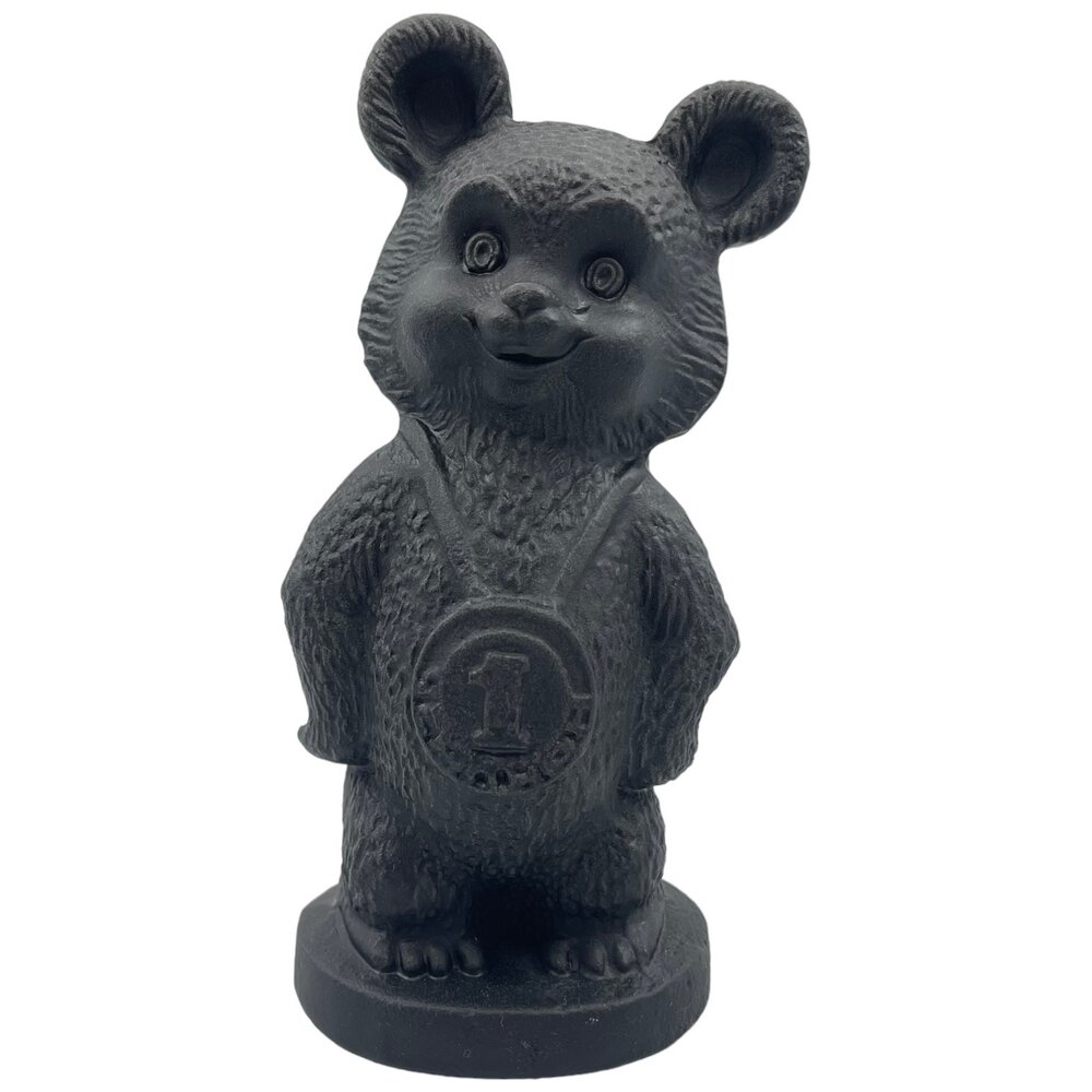Статуэтка "Олимпийский Мишка Чемпион", силумин, 1978-1982 гг, СССР (3)