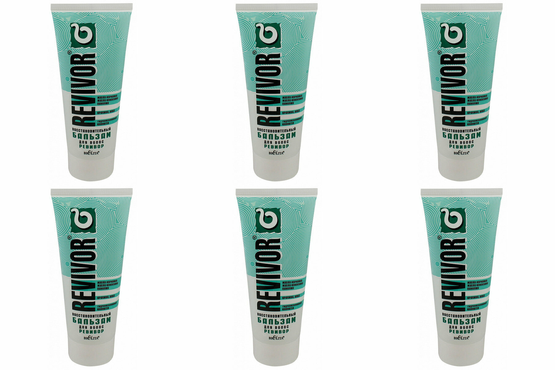 Белита Бальзам для волос Revivor Восстановительный, 200 мл, 6 шт/