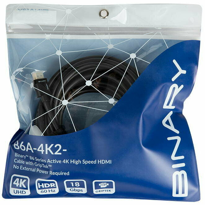 HDMI кабель Binary HDMI B6 Active 4K High-Speed 20,0m — фото 1
