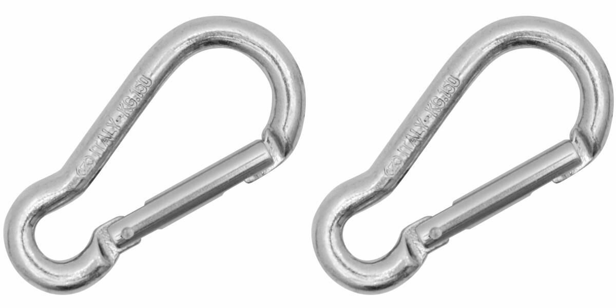 Карабин Kong Mini Pear Alu 6 мм полированный (2шт).