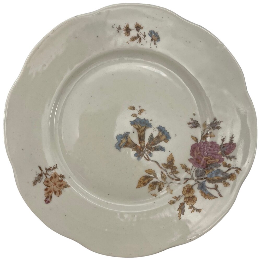 Тарелка десертная "Колокольчики", 20,5 см, 1884-1917 гг, б/клейма, Бр. Корниловы (2)