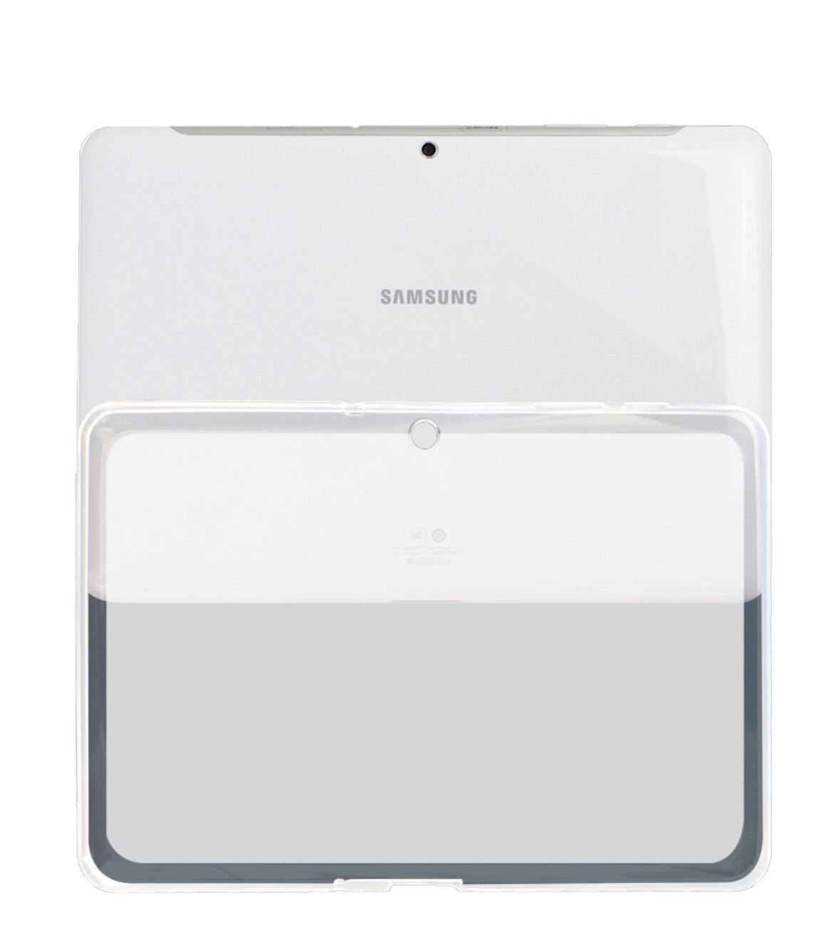Чехол задняя-панель-накладка-бампер MyPads Tocco для Samsung Galaxy Tab 2 10.1 P5100/P5110 тонкий из силикона прозрачный