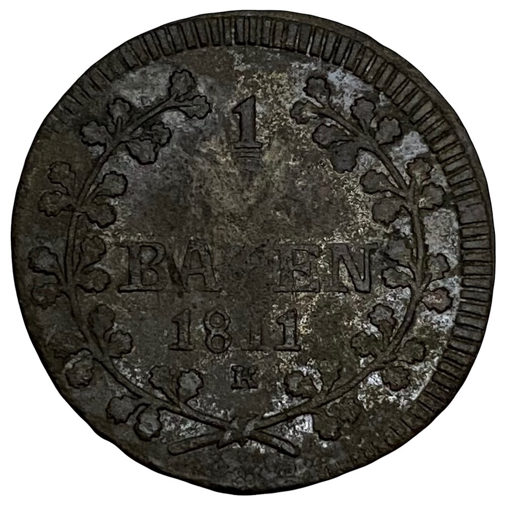 Швейцария, кантон Санкт-Галлен 1/2 батцена 1811 г. (K) (2)