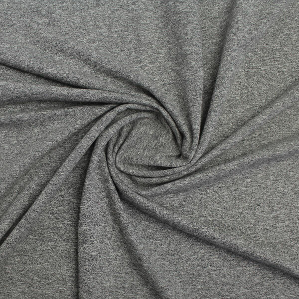 Трикотажная ткань Ткани-100 Футер, серая, 100% хлопок и полиэстер, 1,8x1 м