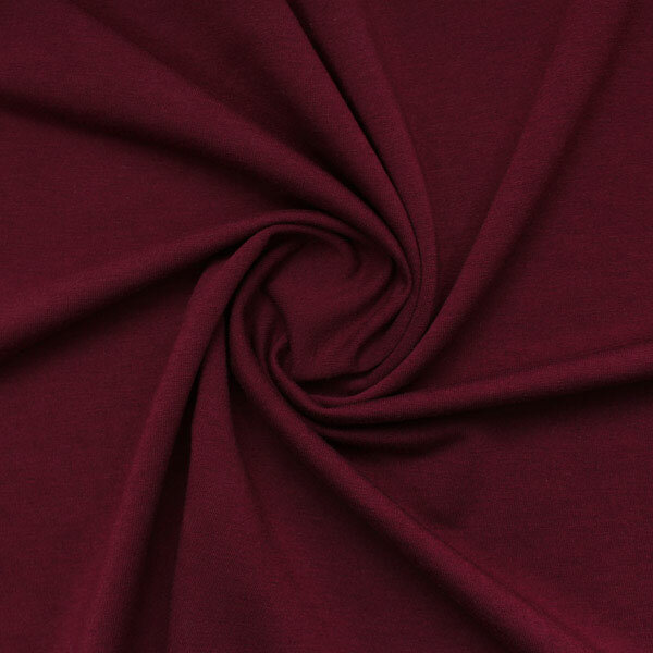 Ткань для шитья Ткани-100 "Футер Германия", бордовая, гладкая, матовая
