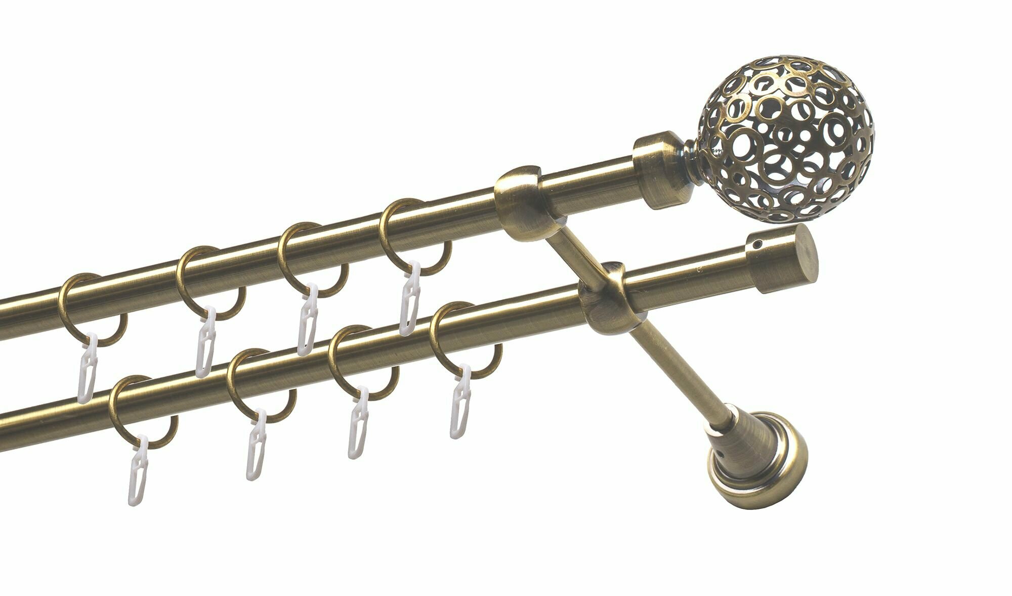 Карниз для штор 3,6 метра AICITY метеор 22 бронза