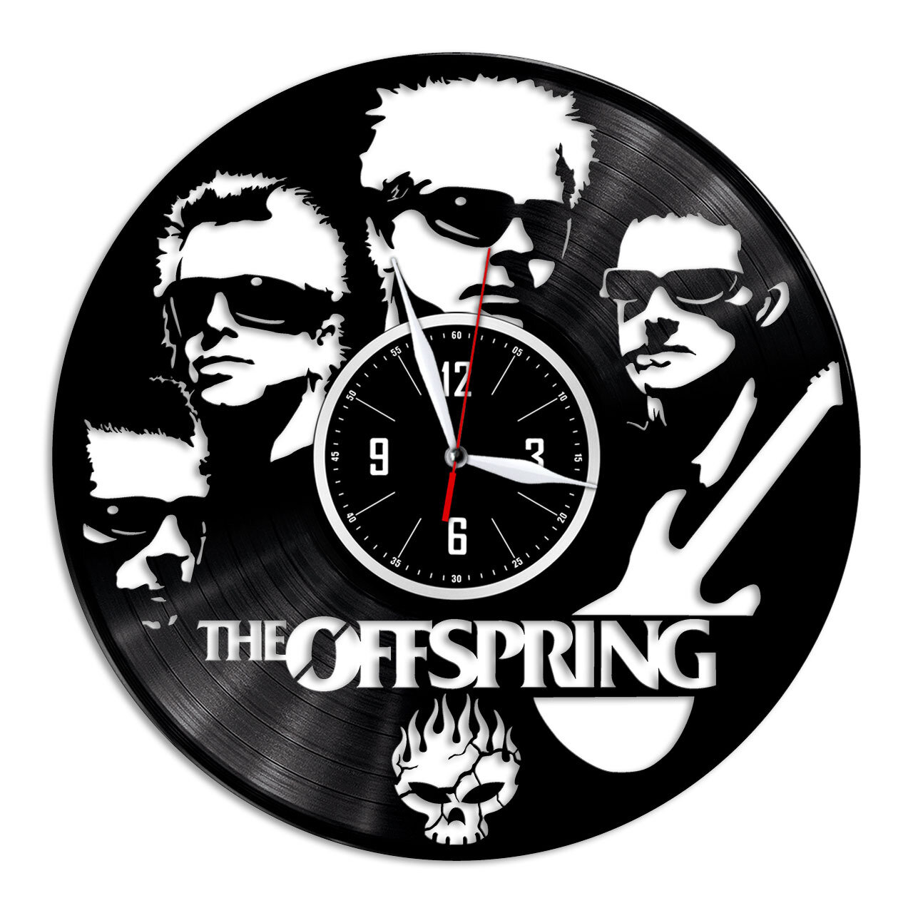 The Offspring - настенные часы из виниловой пластинки, диаметр 30 см