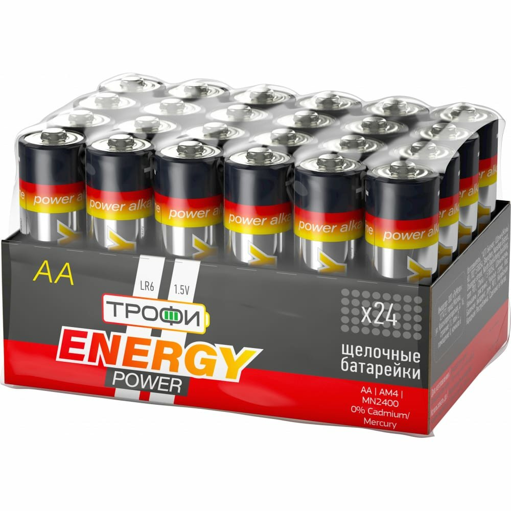 Батарейки Трофи LR6-24 bulk Б0035376