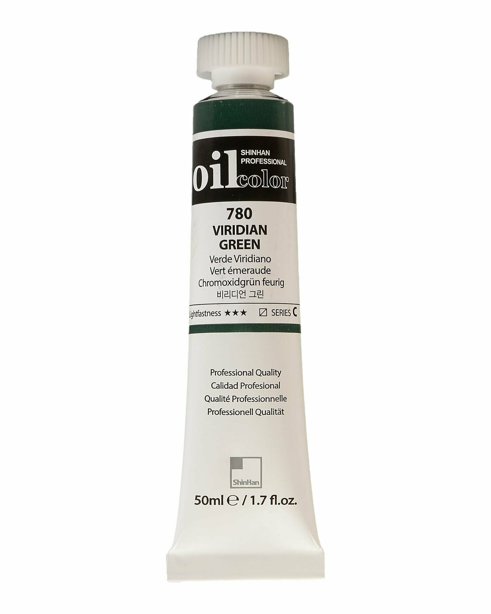 Масляная краска Shinhan Art Professional №780 Виридиан зеленый, туба 50мл.