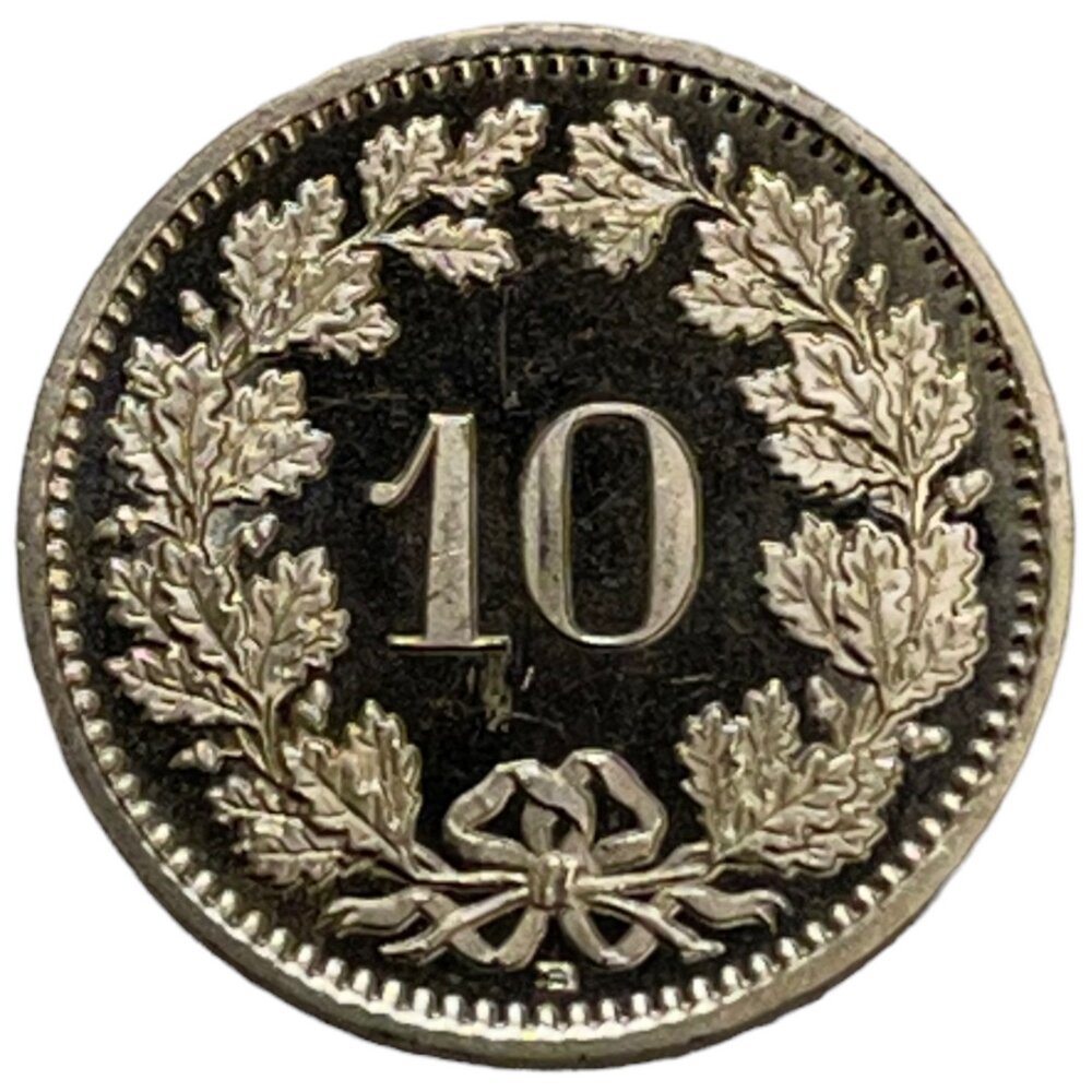 Швейцария 10 раппенов 2011 г. (Proof)