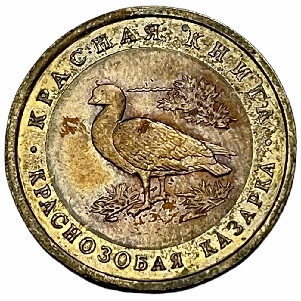 Россия 10 рублей 1992 г. (Красная книга - Краснозобая казарка) (Лот №2)