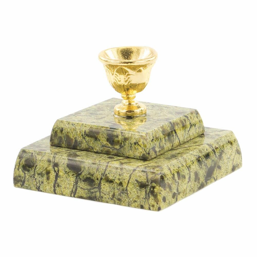 Подсвечник церковный из змеевика 120017