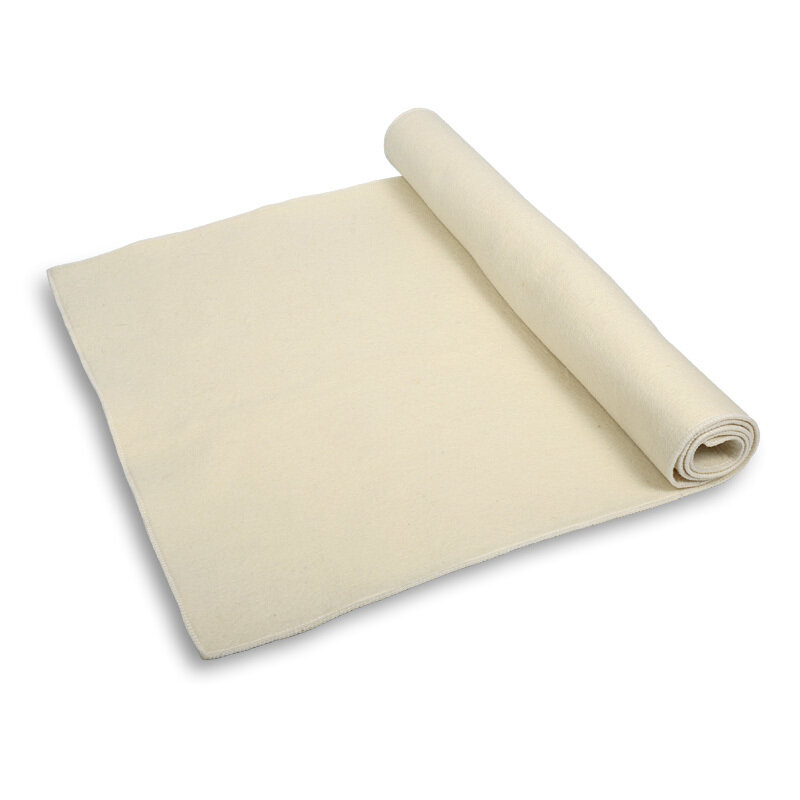 Коврик-лежак для бани и сауны 110*55 см. белый, мериносовая шерсть 100%