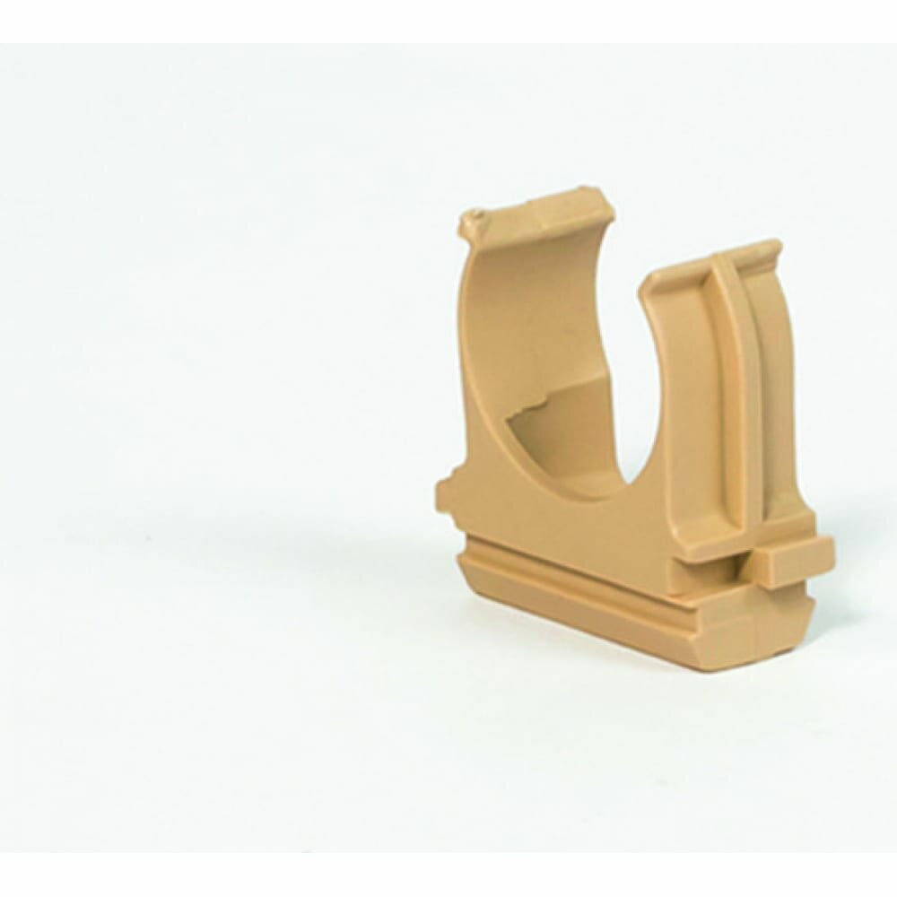 Крепеж-клипса для труб Урал ПАК под светлое дерево, d25 мм, 10 шт. АТ-80125-010