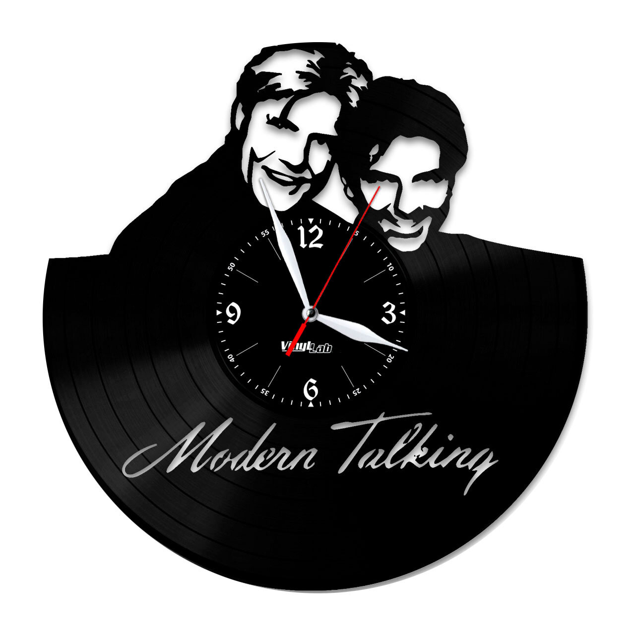 Modern Talking - настенные часы из виниловой пластинки, диаметр 30 см