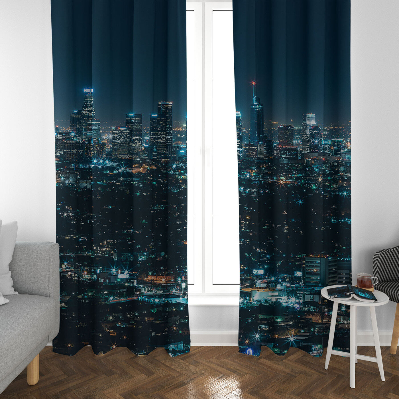 Фотошторы из габардина, 290х240см