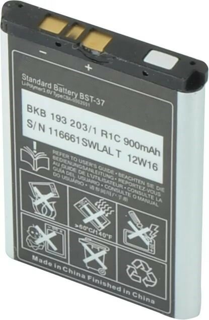 Аккумуляторная батарея Sony Ericson K600/K610/K750/W550/W700/W710/W800/W810/Z300/Z520/Z710 (BST-37)