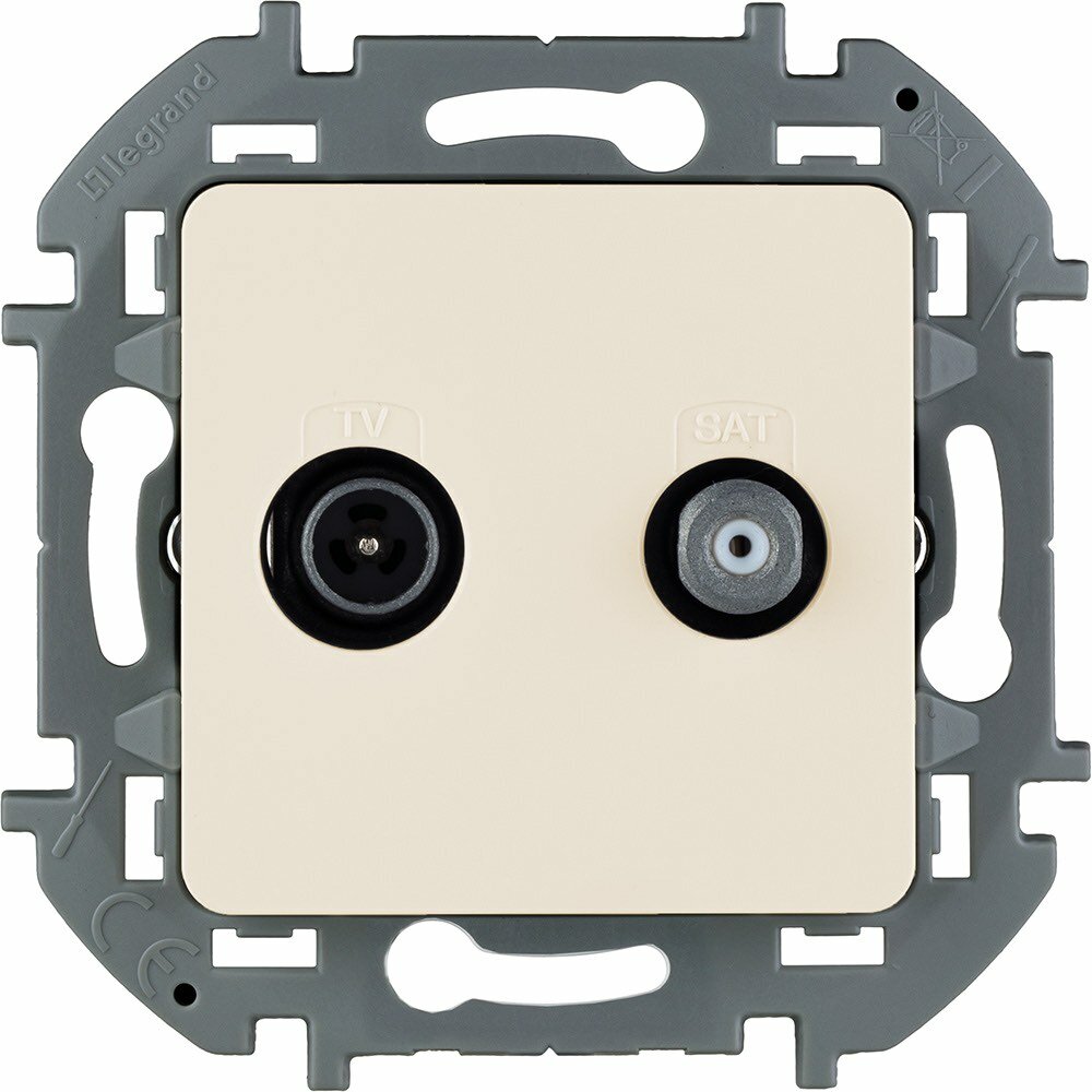 Legrand (Легранд) Розетка TV-спутниковая слоновая кость, Inspiria 673881