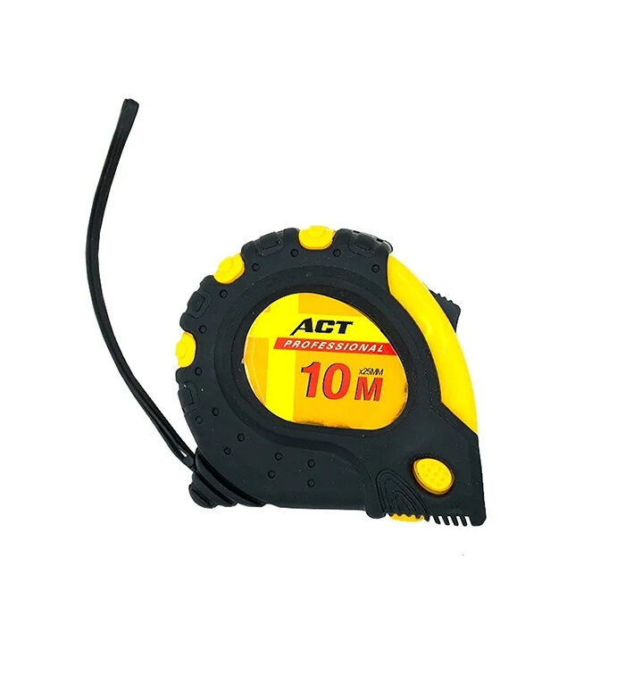 Рулетка 10 м, прорезиненная стандарт 120, шт