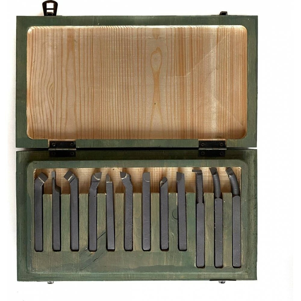 Набор токарных резцов по металлу 12 шт, 10x10 мм ООО петро-инструмент НРМ001x7398920 X7398920