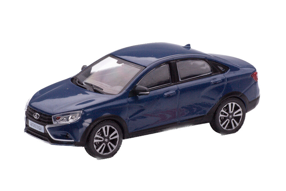 Модель коллекционная DEAGOSTINI Волжский автомобиль лада веста кросс синий (автолегенды новая эпоха #34)