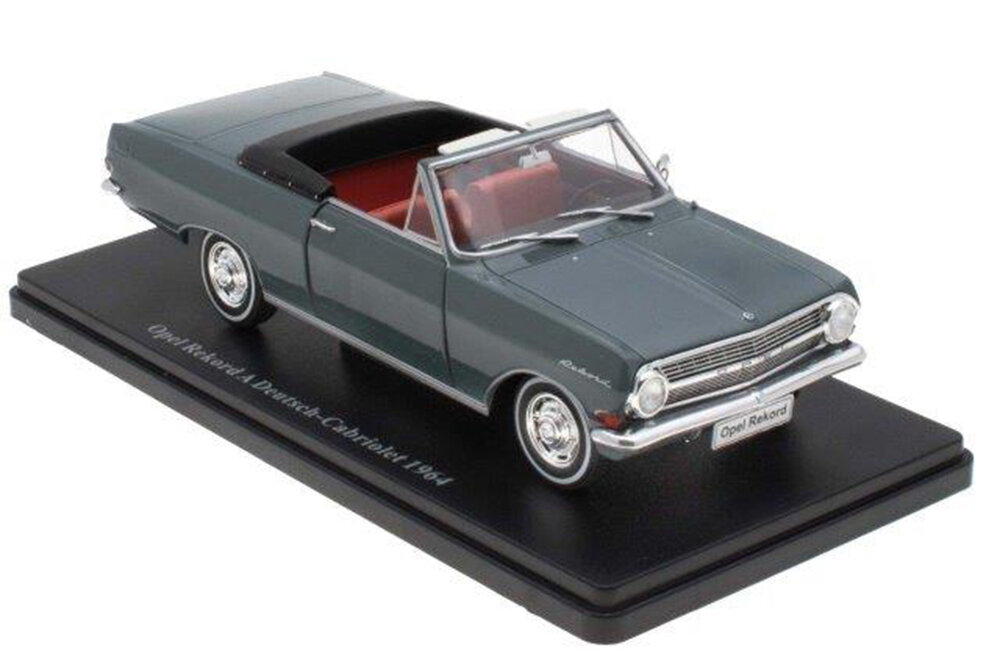 Модель коллекционная ALTAYA Opel rekord a cabriolet 1964 grey