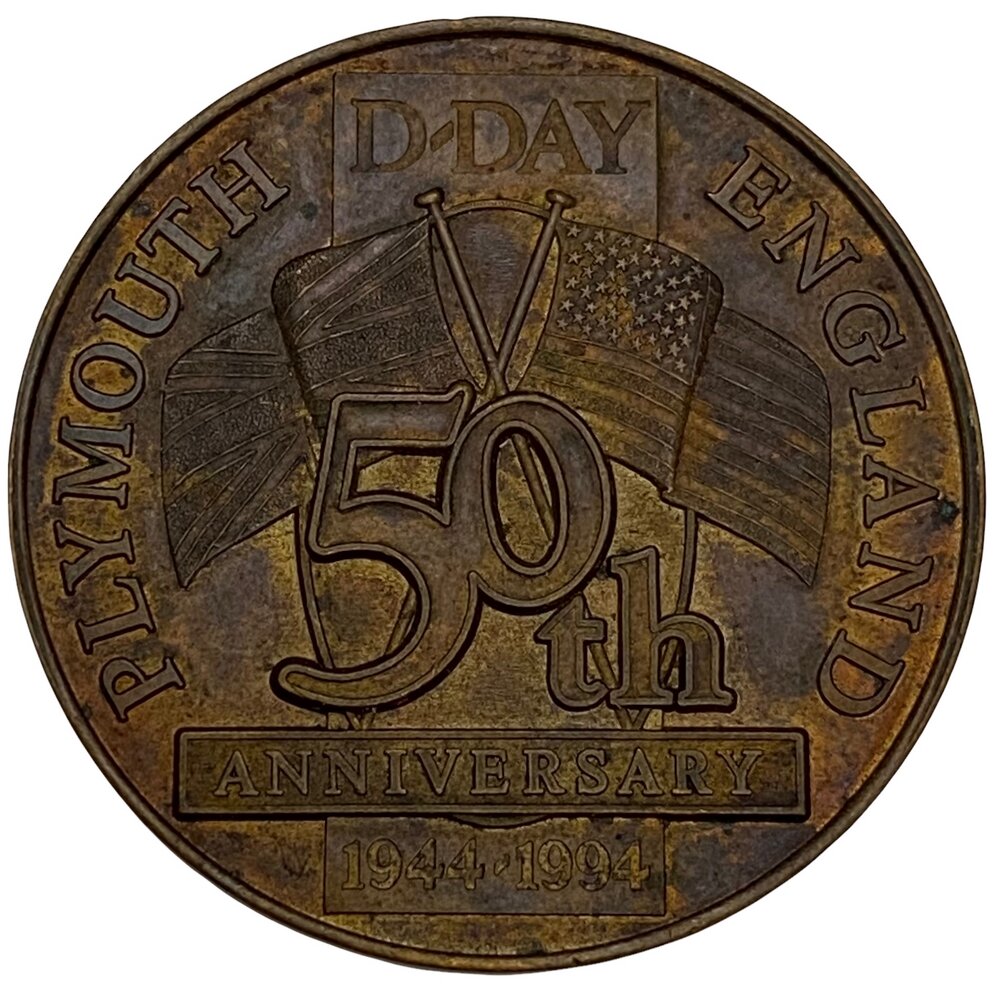 Великобритания, настольная медаль "День Д. 50-ти летняя годовщина" 1994 г.