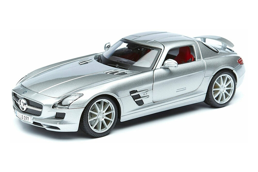 Модель коллекционная MAISTO Mercedes-benz sls amg silver / мерседес слс амг серебристый
