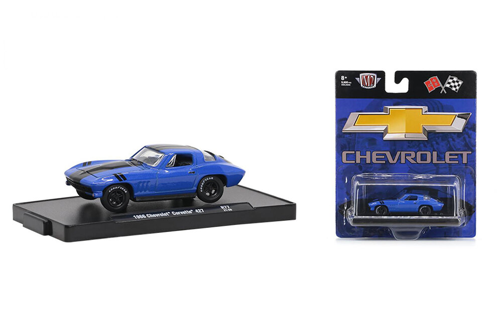 Модель коллекционная M2 MACHINES Chevrolet corvette 427 1966 / шевроле корвет 427 1966 (длина модели 6-10 см)
