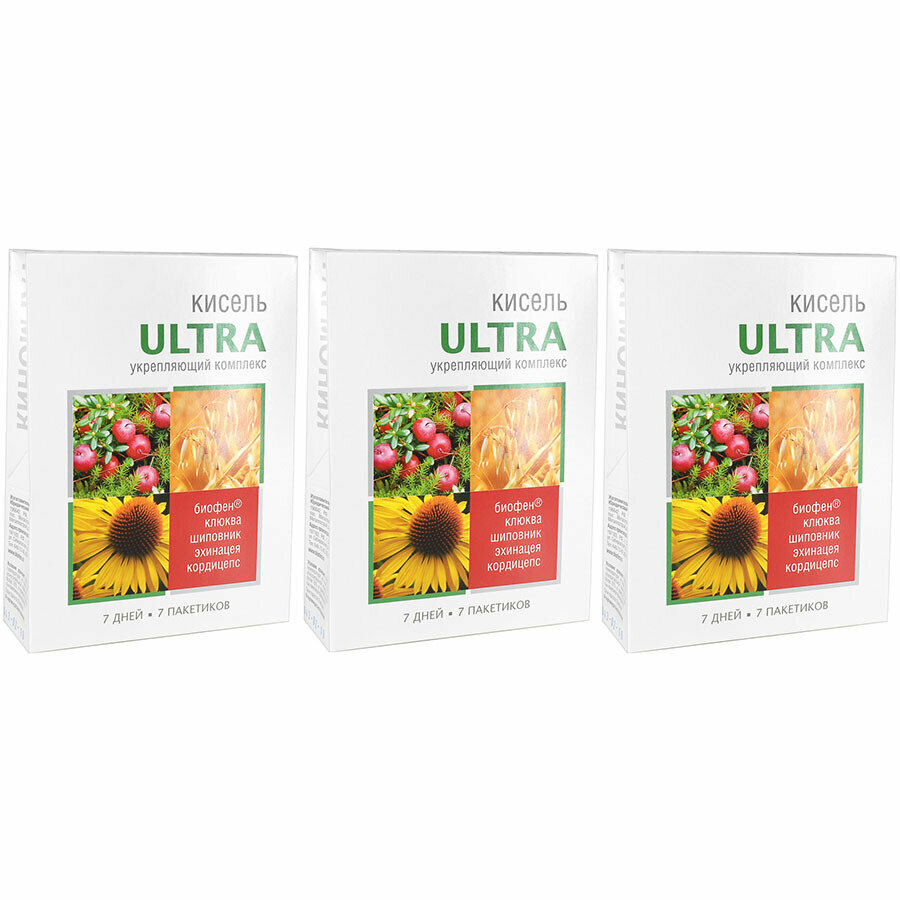 Кисель Гармония ULTRA укрепляющий, 140 г. Набор 3 шт