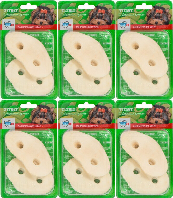 Titbit Лакомство для собак Пятачок диетический Б2-M,6 шт