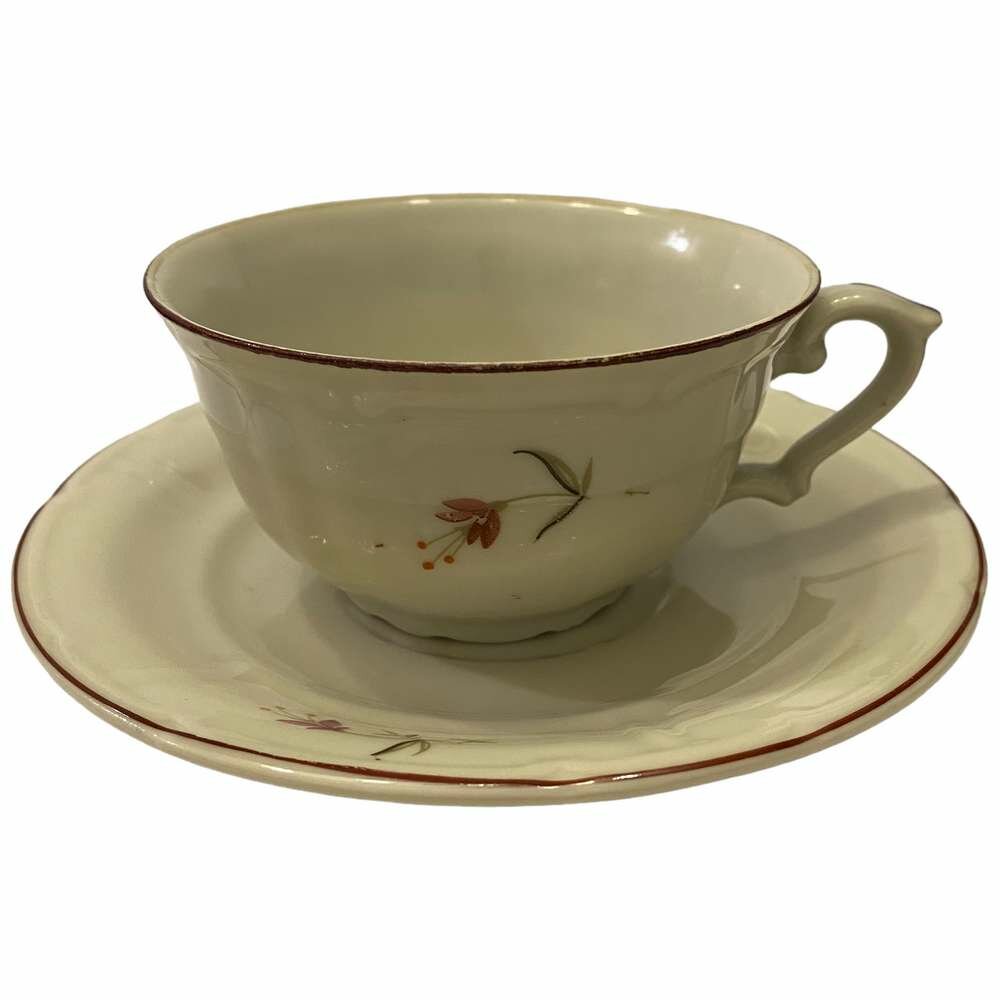 Чайная пара "Лютик", фарфор, 1961 г, SW фабрика Costa Yordanov, Болгария