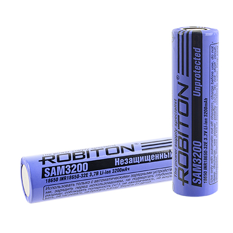 Аккумулятор ROBITON SAM3200 (Samsung INR18650-32E) без защиты PK1