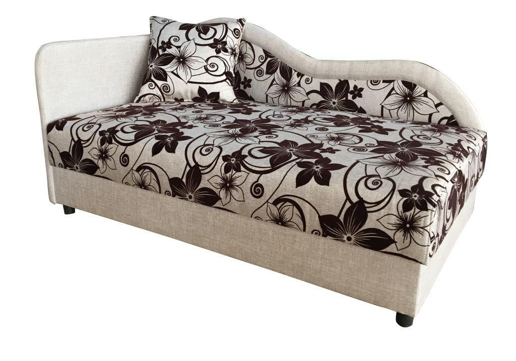 Тахта кушетка Лаура рогожка Лилия Левый 100х190 см Пружинный блок