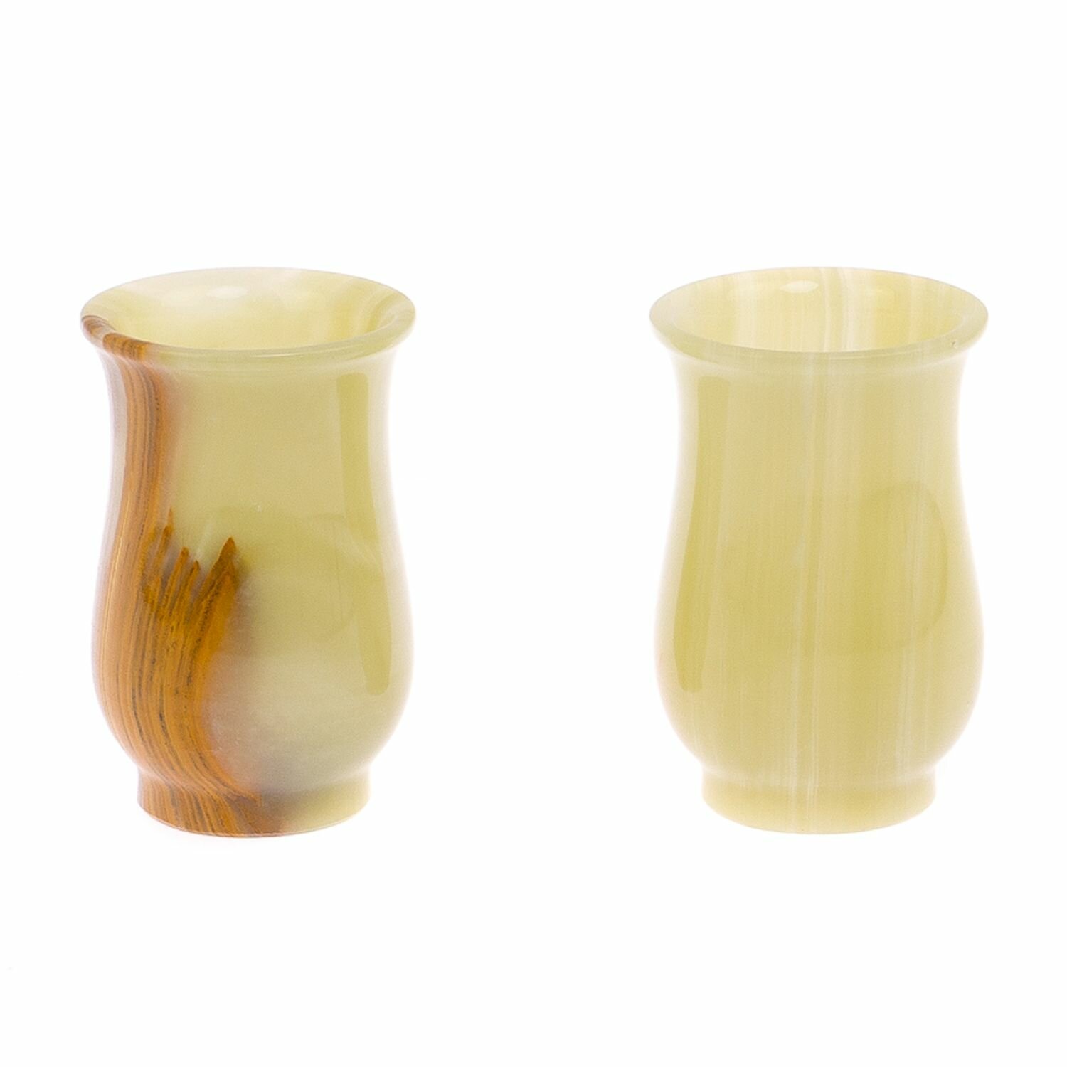 Набор стаканов из оникса 150 мл 6,2х9,7 см 2 шт в коробке (2,5х4) 125224