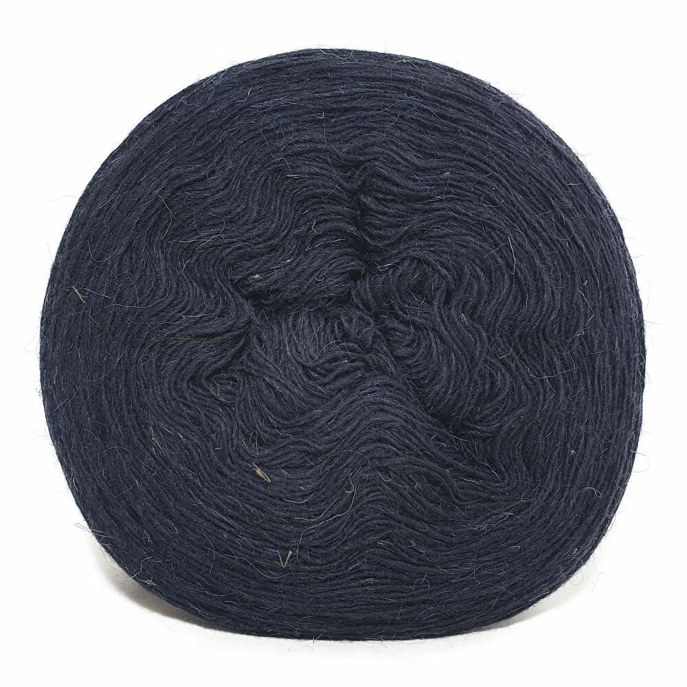 Пряжа Рассказовская Ангорка, тем. синий - 101, 95% шерсть ангорской козы, 5% акрил, 2 мотка, 250 г, 700 м.