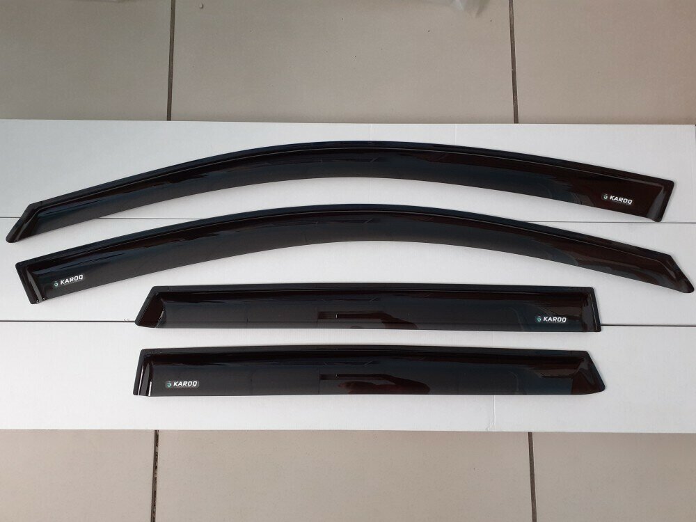 Дефлекторы окон Skoda Karoq с 2017 по 2021, к-т 4 шт, скотч 3M