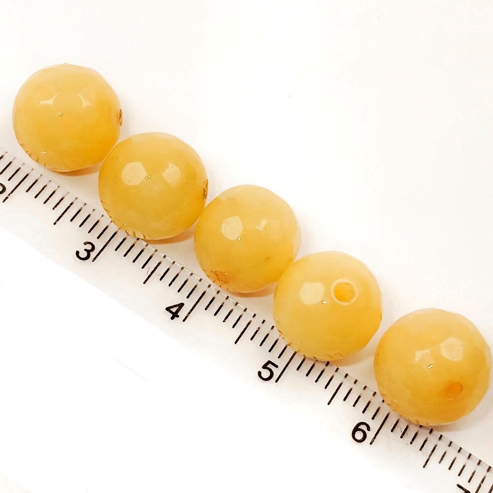 Натуральная бусина Агат персиковый 0003929 шарик граненый 10 мм, цена за 4 шт.